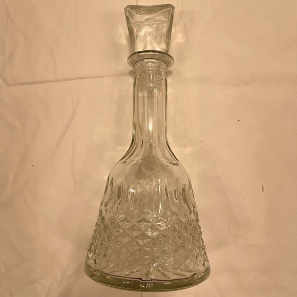 Dining | Vintage Md Morgan David Decanter Diamond Pattern Pressed Glass ...